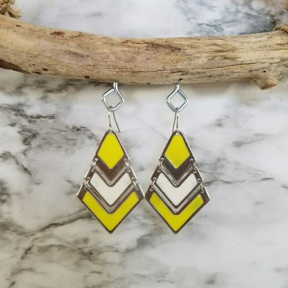 Jewelry | Triangle Neon Drop | Poshmark